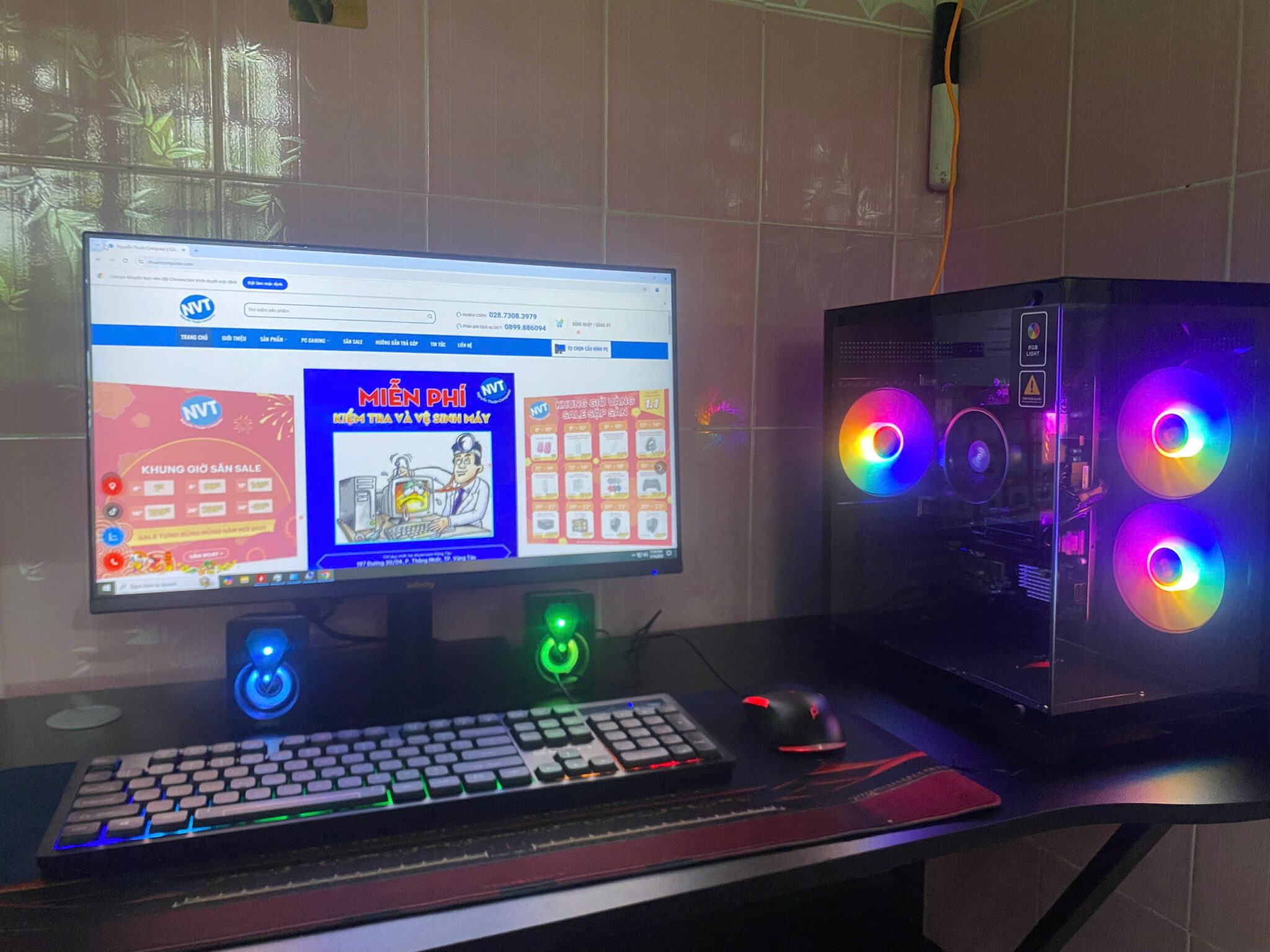 Góc PC Gaming NVT 78 – T1/2025 (B450/ Ryzen 3 3200G/ 16GB/ NVMe 256GB ...