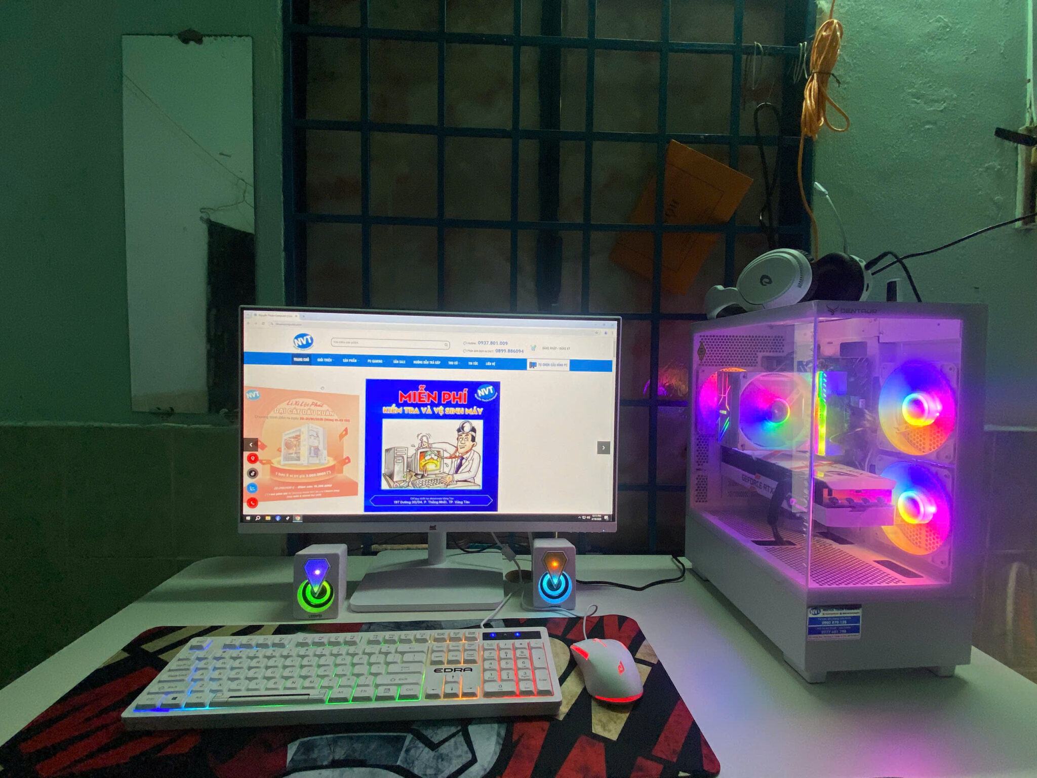 Góc PC Gaming NVT 92 – T2/2025 (H610/ i5 12400F/ 16GB/ NVMe 512GB/ RTX ...