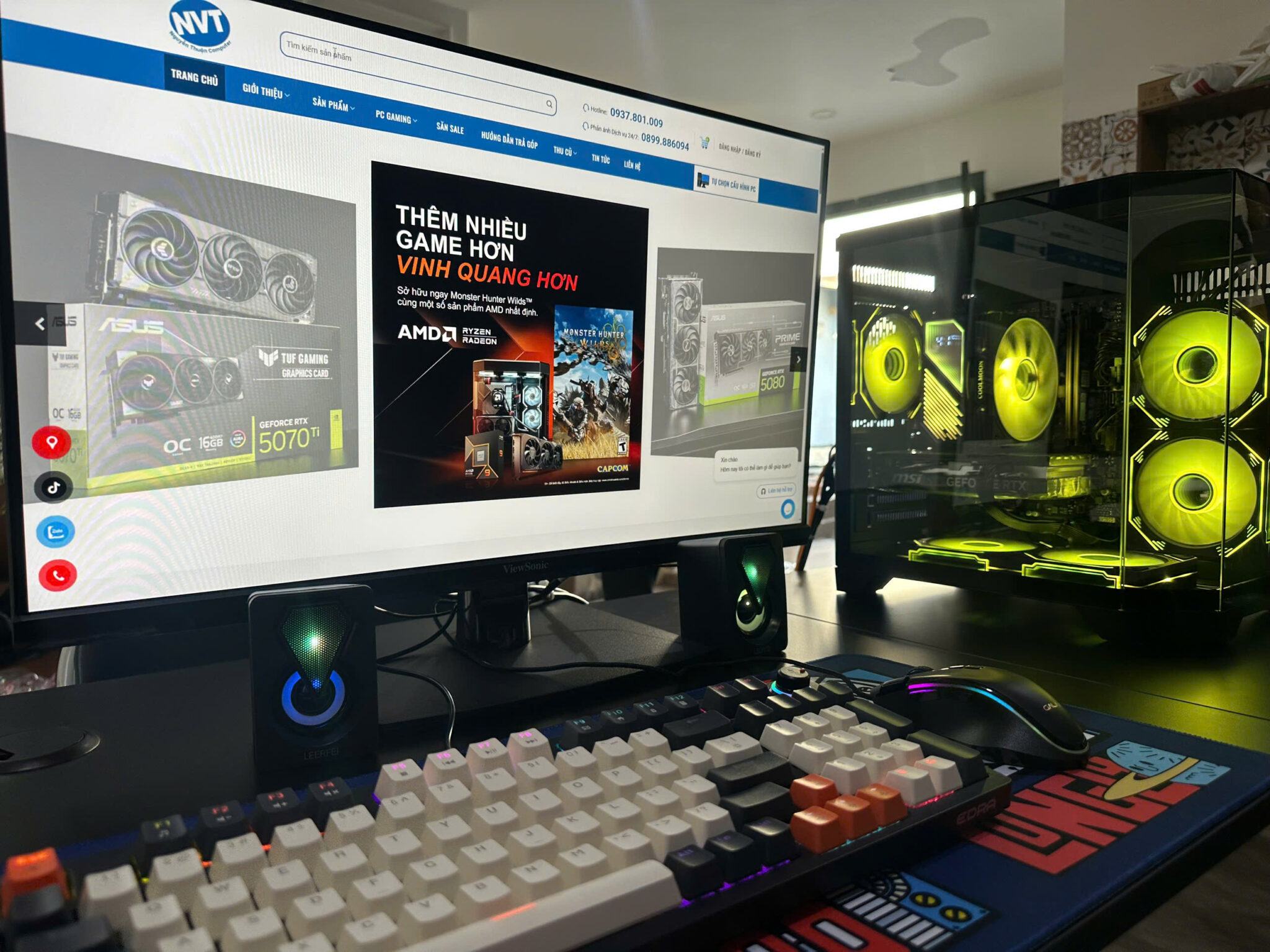 Góc PC Gaming NVT 93 – T3/2025 (B760/ i5 13400F/ 32GB/ NVMe 512GB/ RTX ...